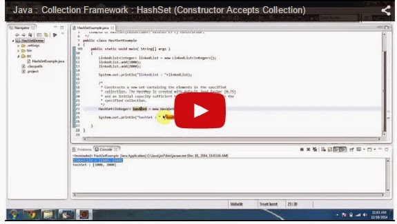 Java Ee Java Collection Framework Hashset Constructor Accepts