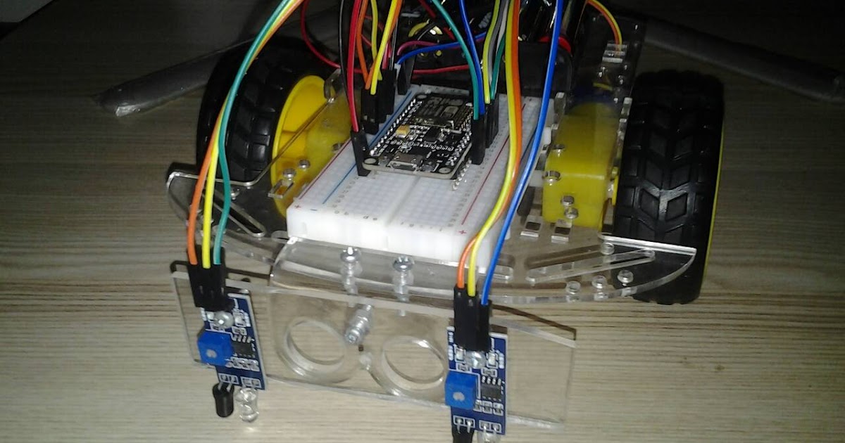 โปรเจค หุ่นยนต์เดินตามเส้น ESP8266 NodeMCU V2