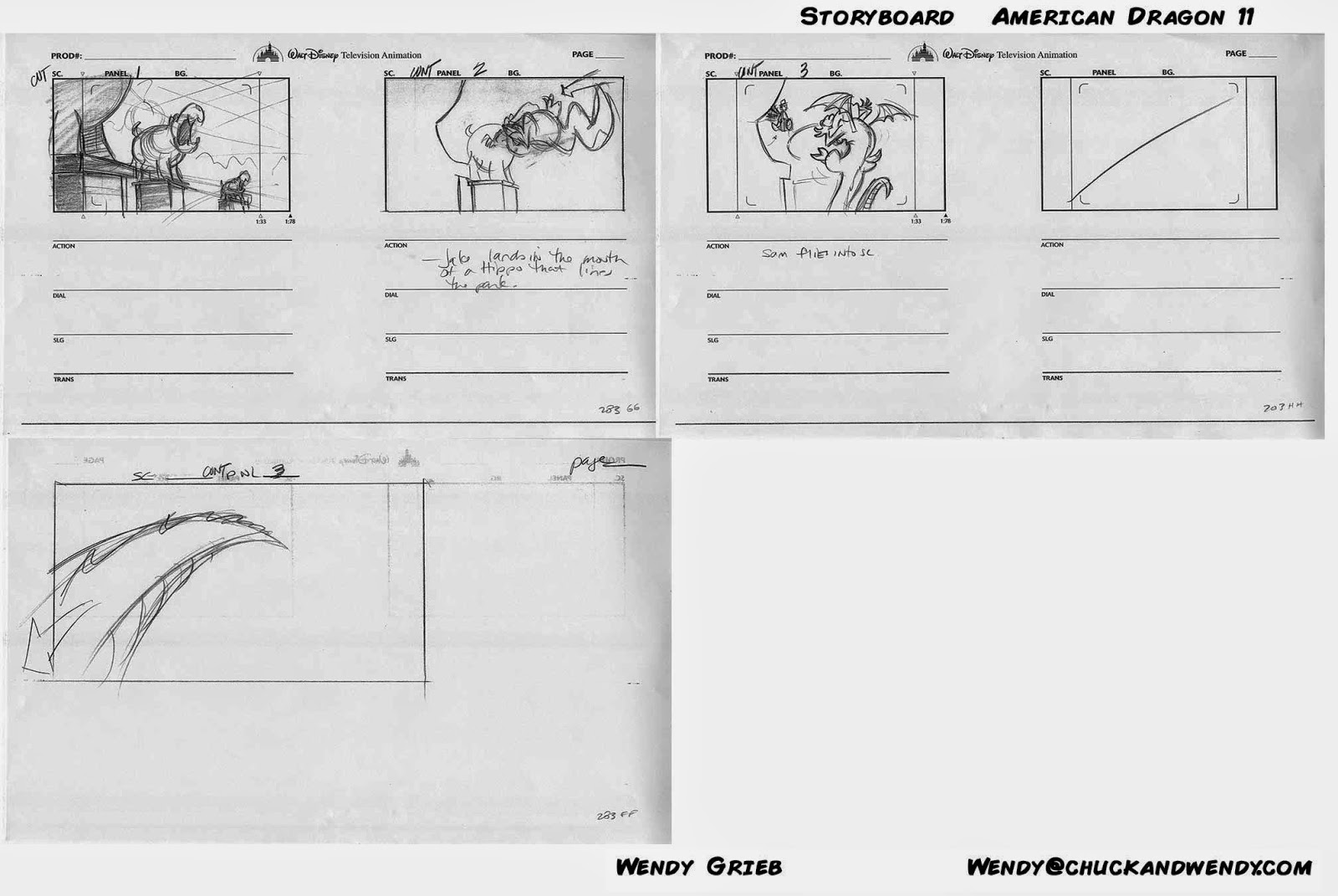 Wendy Grieb's Storyboard Portfolio: American Dragon Storyboards