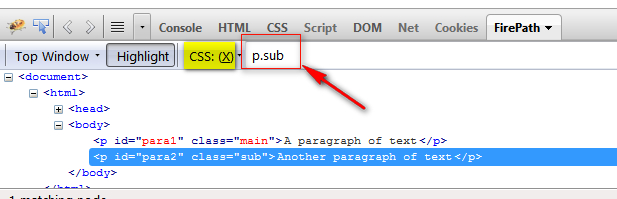 Selenium By Arun 362 Using Dot In Css Path To Select An Element With A Specified Class
