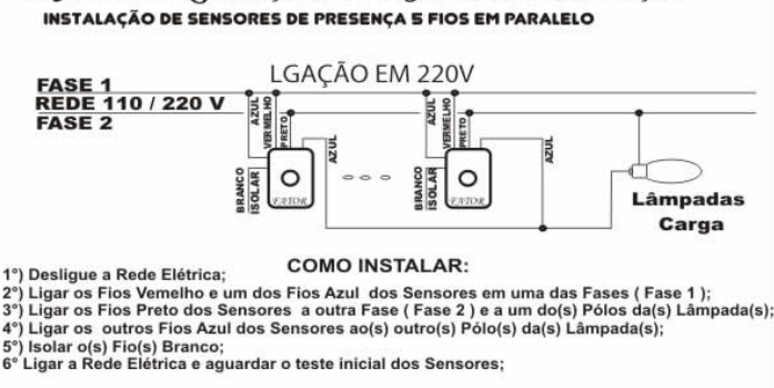 Sensor de presença, esquema elétrico sua funcionalidade. - Ensinando ...