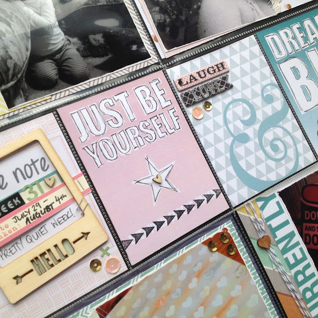 Gettin her craft on...: Project Life Week 31 - Life Paper Scrapbook