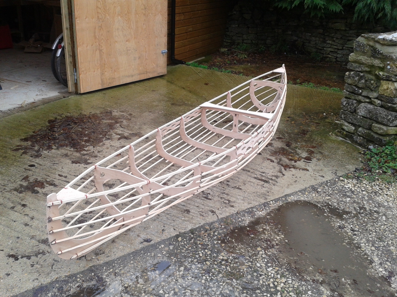 Daisy Grace: Canoe frame complete (2hrs)