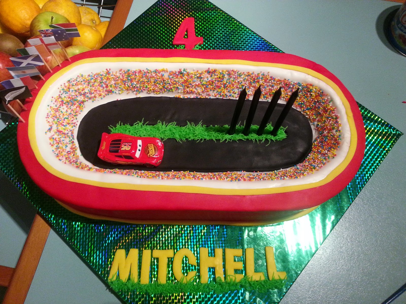 Kiwi Cakes: Racetrack Birthday Cake - Tutorial Tuesday