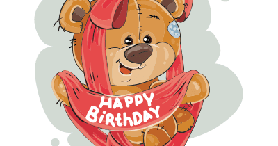 Birthday Teddy | Symbols & Emoticons