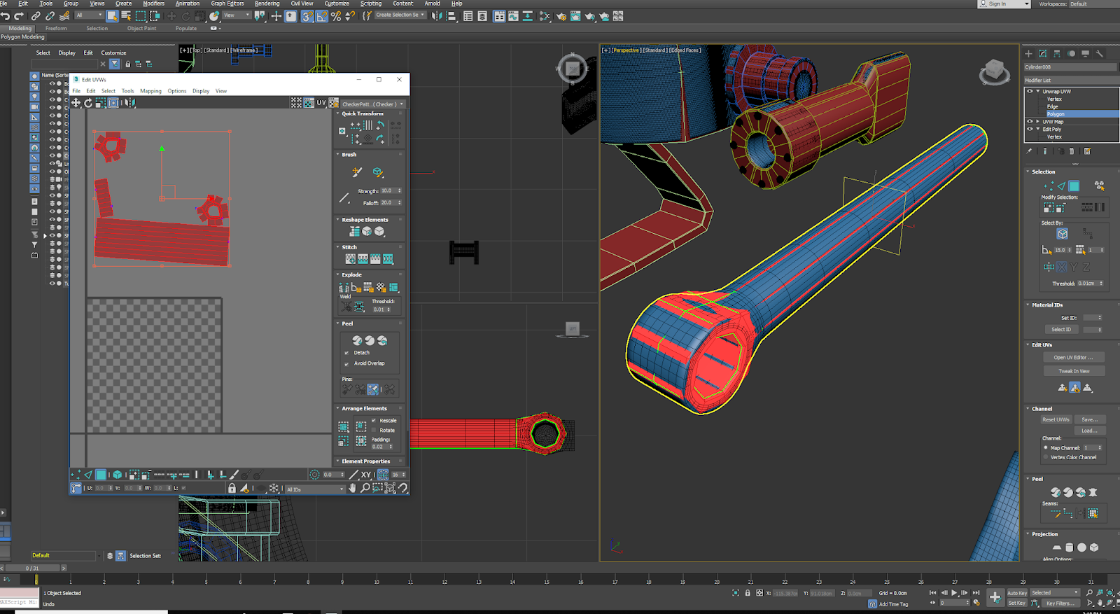 Jadyn H. 3D Modeling and Animation II: Mapping the Piston