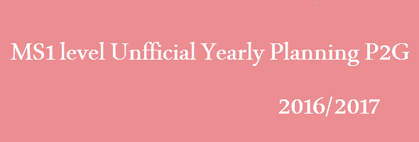 MS1 level Unofficial Yearly Planning By Mr Samir Bounab P2G " Second Generation " « Middle ...