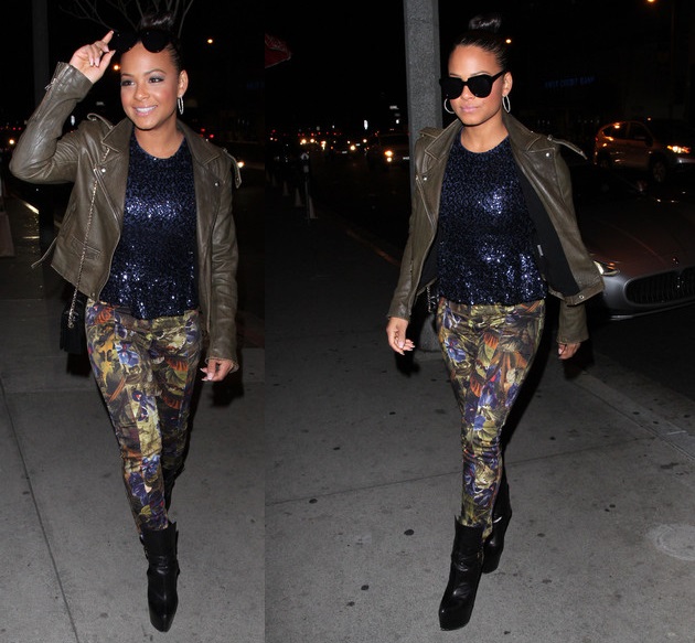 Kemi Online ♥: Christina Milian in six & a half inch Christian Louboutins