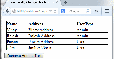 Change Asp Net Gridview Header Text At Runtime - vrogue.co