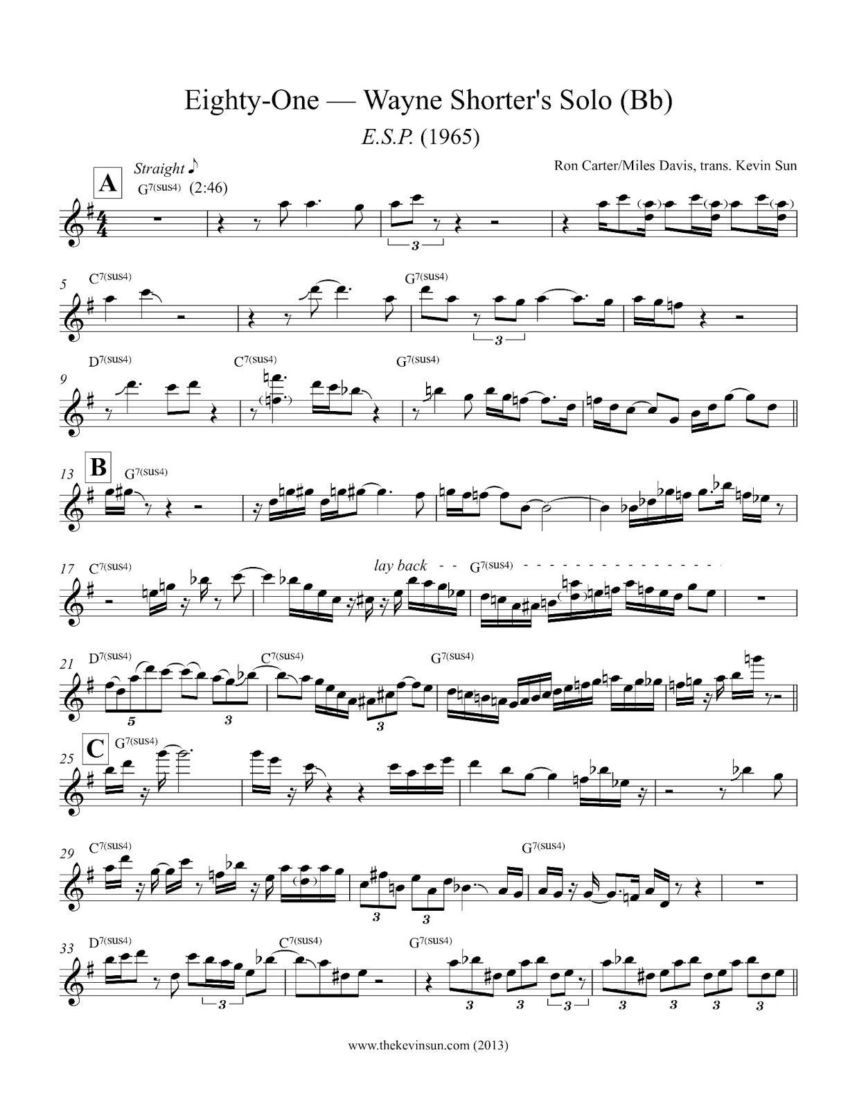 Wayne Shorter on "Eighty-One"