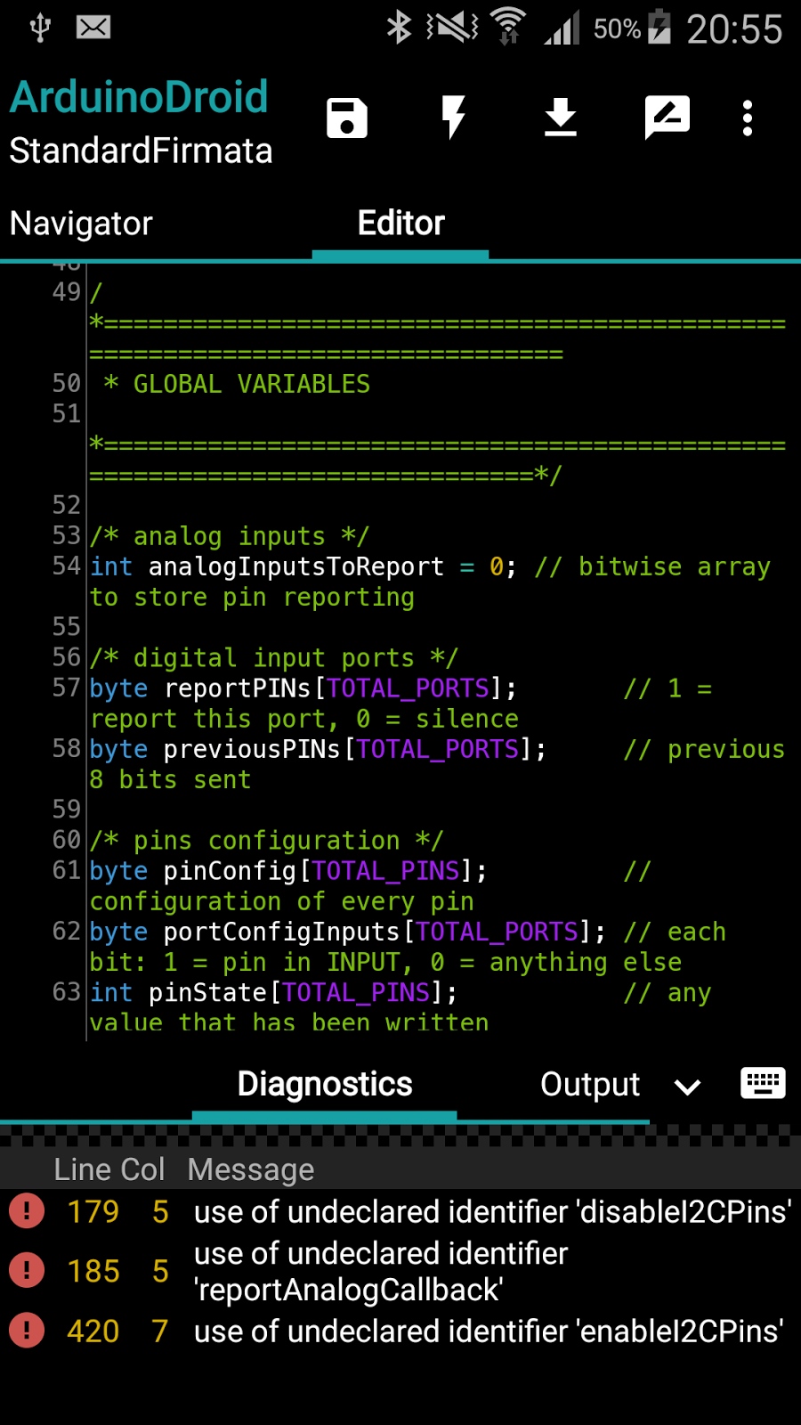 ArduinoDroid - Arduino/ESP8266/ESP32 IDE for Android: Digispark support crowdfunded!