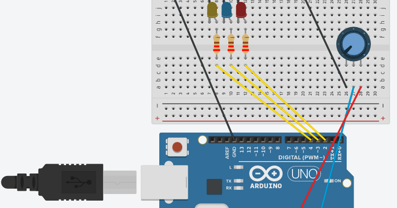 Potenciometro con Arduino