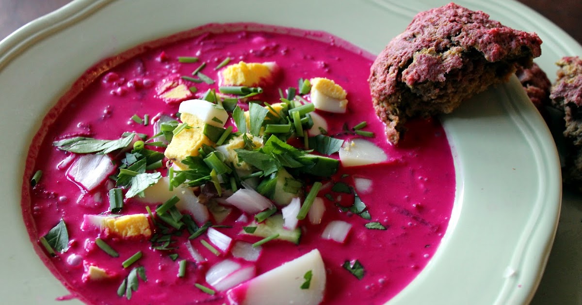 The Bionic Baker: Chilled borscht with beet biscuits