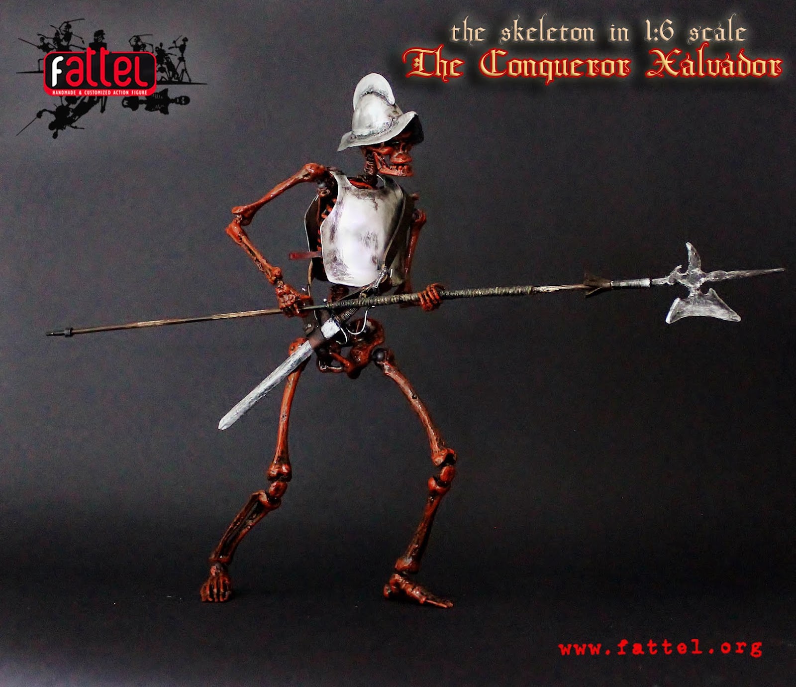 Action figure skeleton by Fattel: the skeleton in 1:6 scale The ...