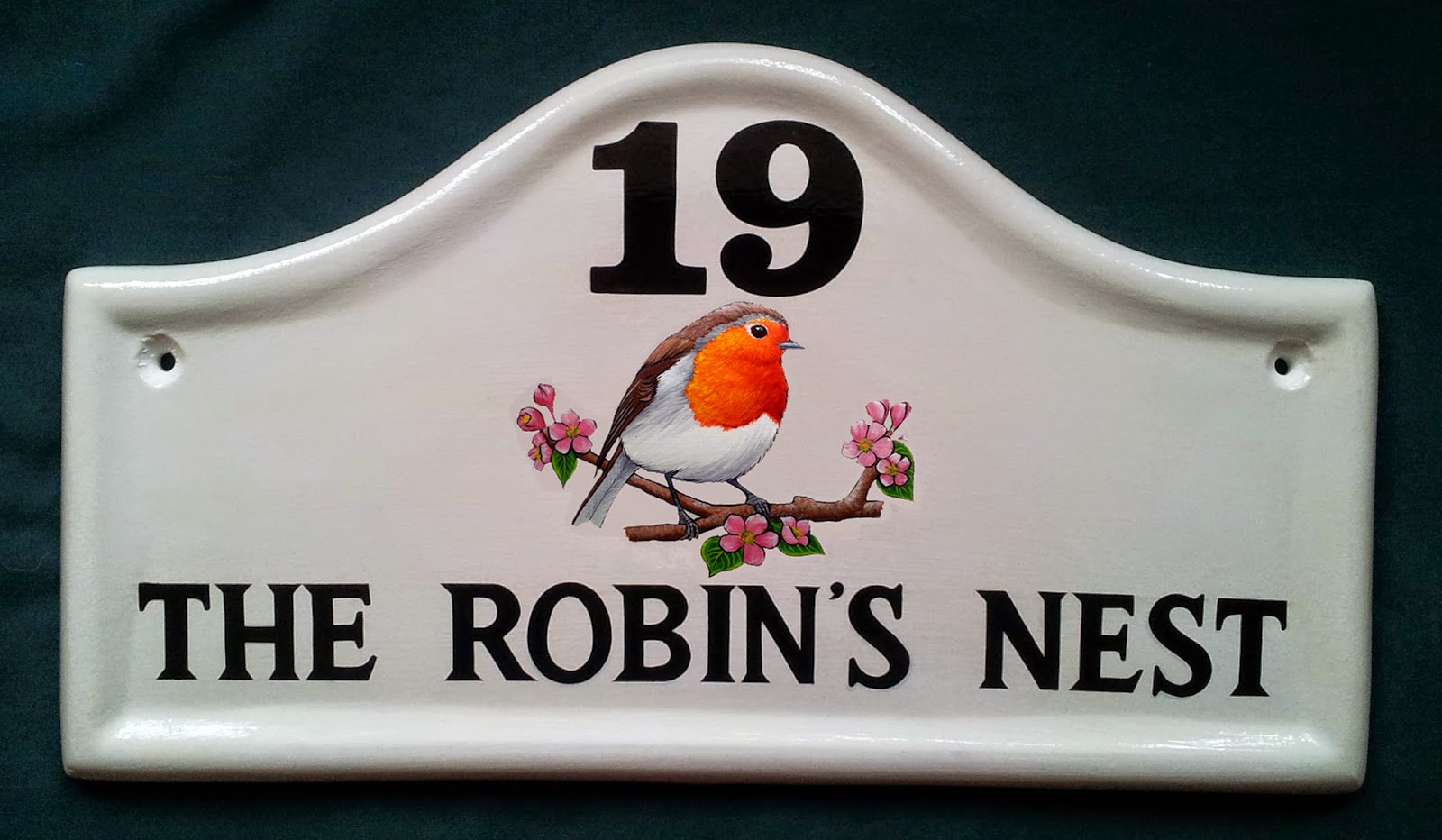 Hand Painted House Signs by Ceramic Art: House Signs and House Plaques ...