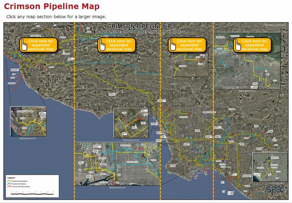 Los Angeles Pipelines Map