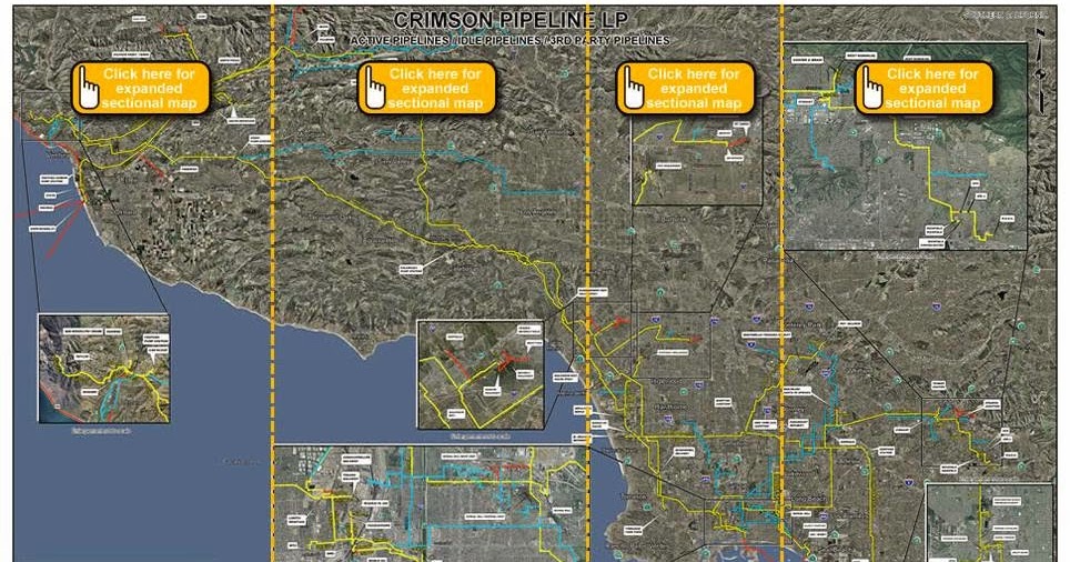 Los Angeles Pipelines Map