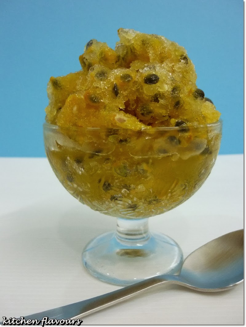 kitchen flavours: Passion Fruit Granita