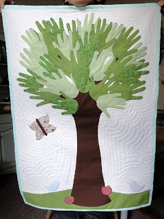 Poppy Fox: Baby Hand Print Quilt