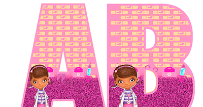 Abecedario de Doctora juguetes para imprimir-Colorear dibujos,letras ...