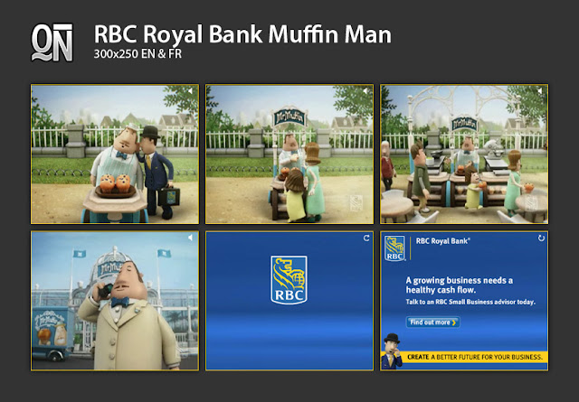 Toronto Web Designer & Developer: Royal Bank Muffin Man - Banner Ads