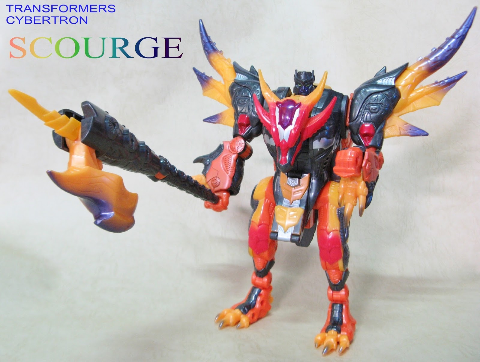 TRANSFORMERS CYBERTRON : Ultra class SCOURGE 變形金剛銀河戰士超級火焰柯柏文