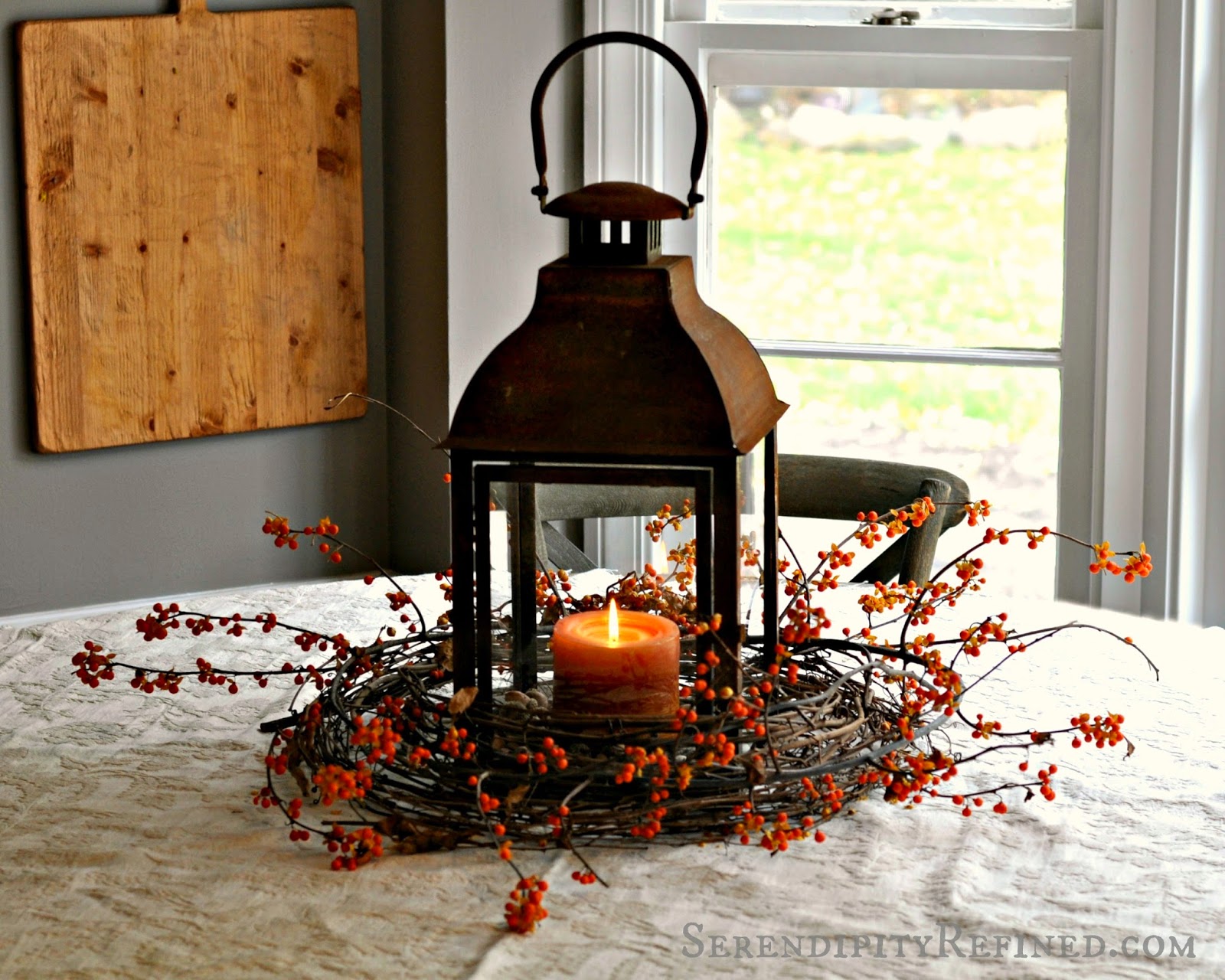 Serendipity Refined Blog: Rusty Lantern and Bittersweet Simple Fall ...