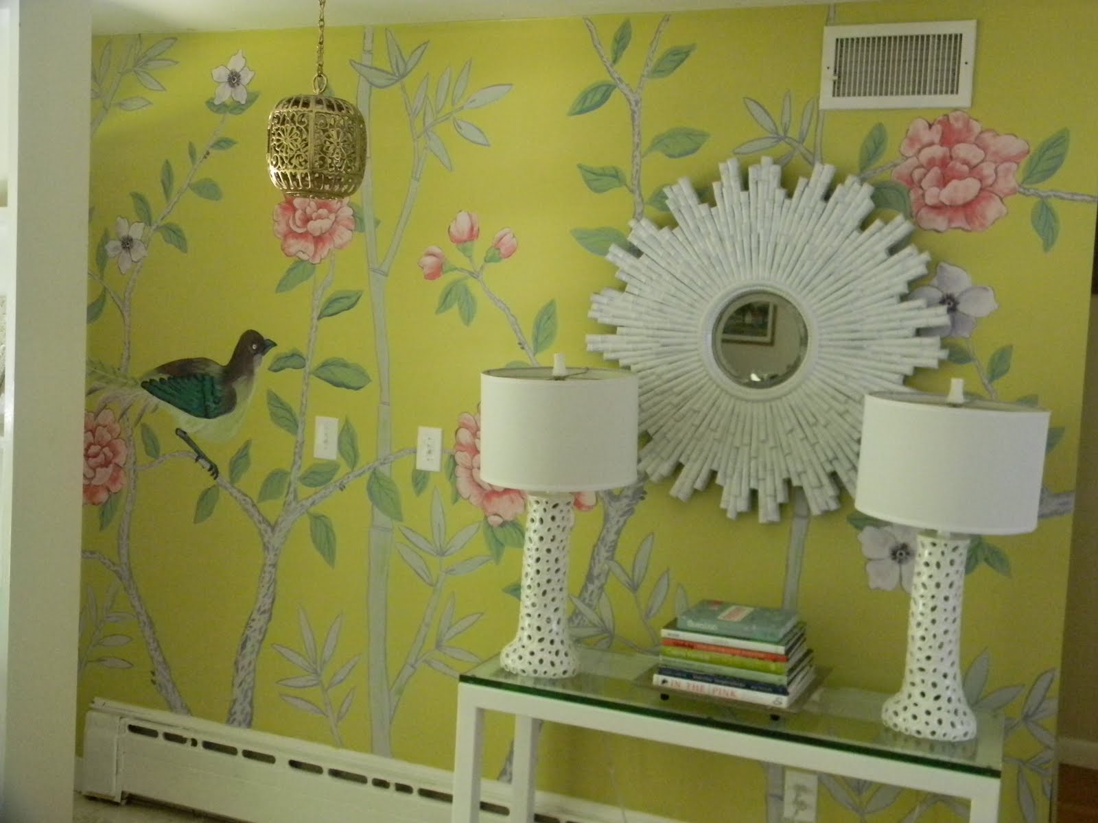 GORGEOUS SHINY THINGS: Big mural wall is DONE, here is how...