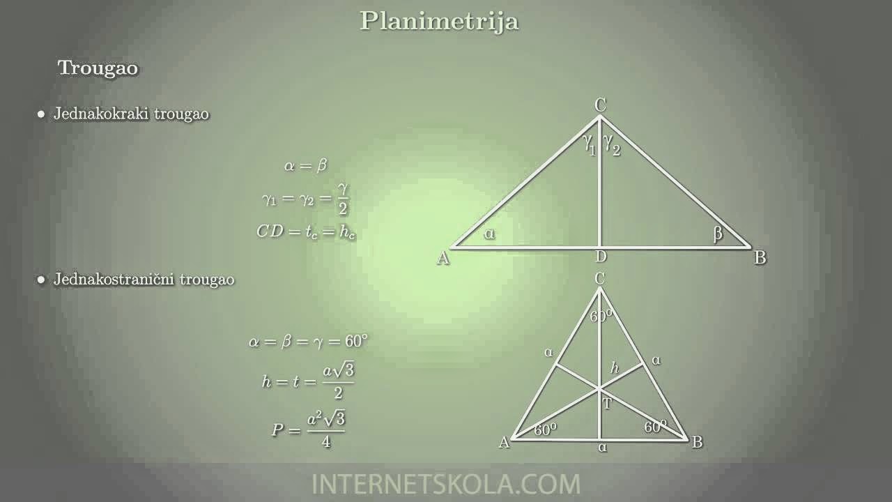GEOMETRIJA: PLANIMETRIJA