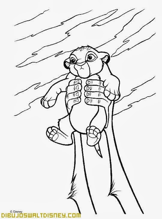 Kids Zone: El Rey León para Colorear