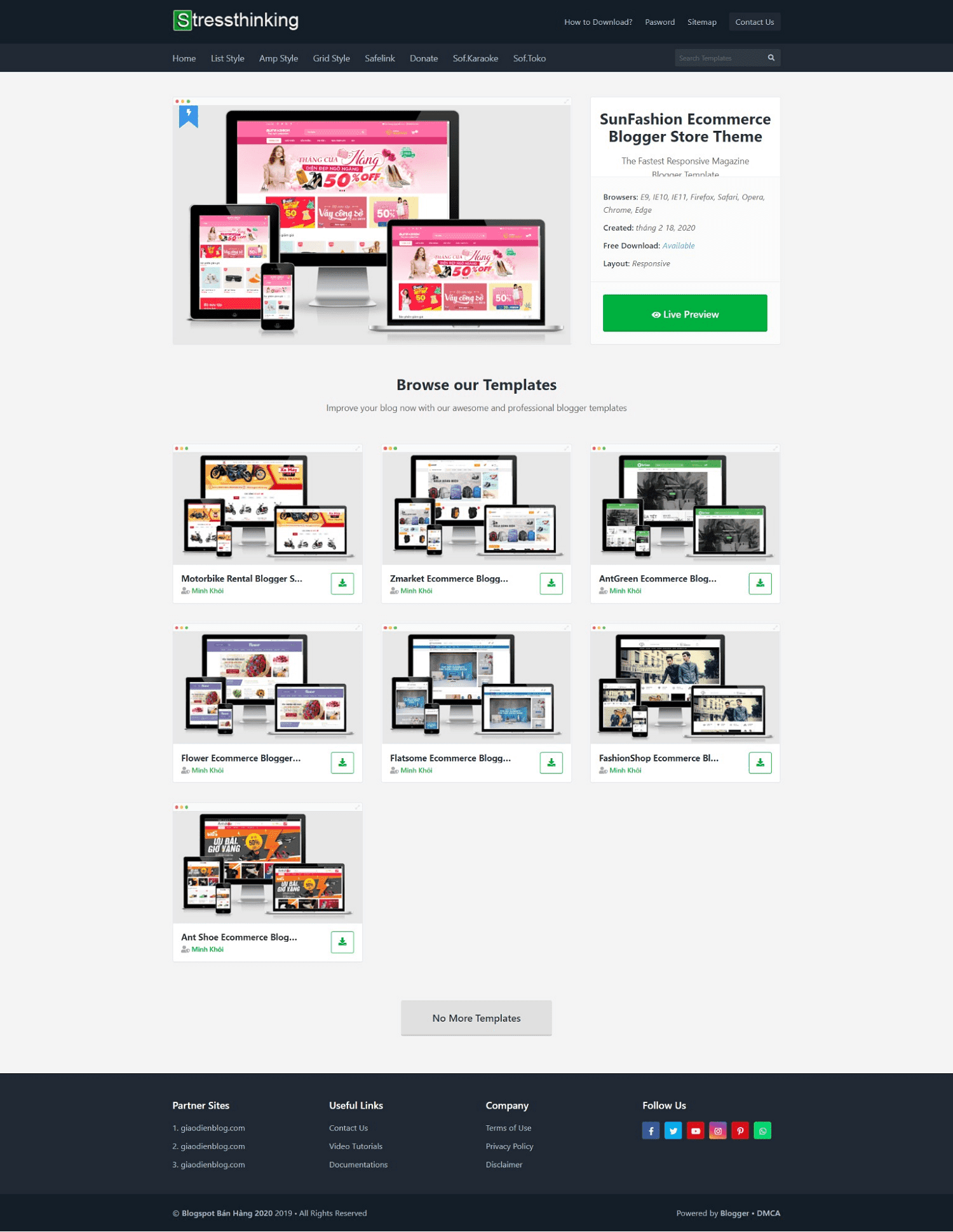 Free Templateify Premium Blogger Template 2019