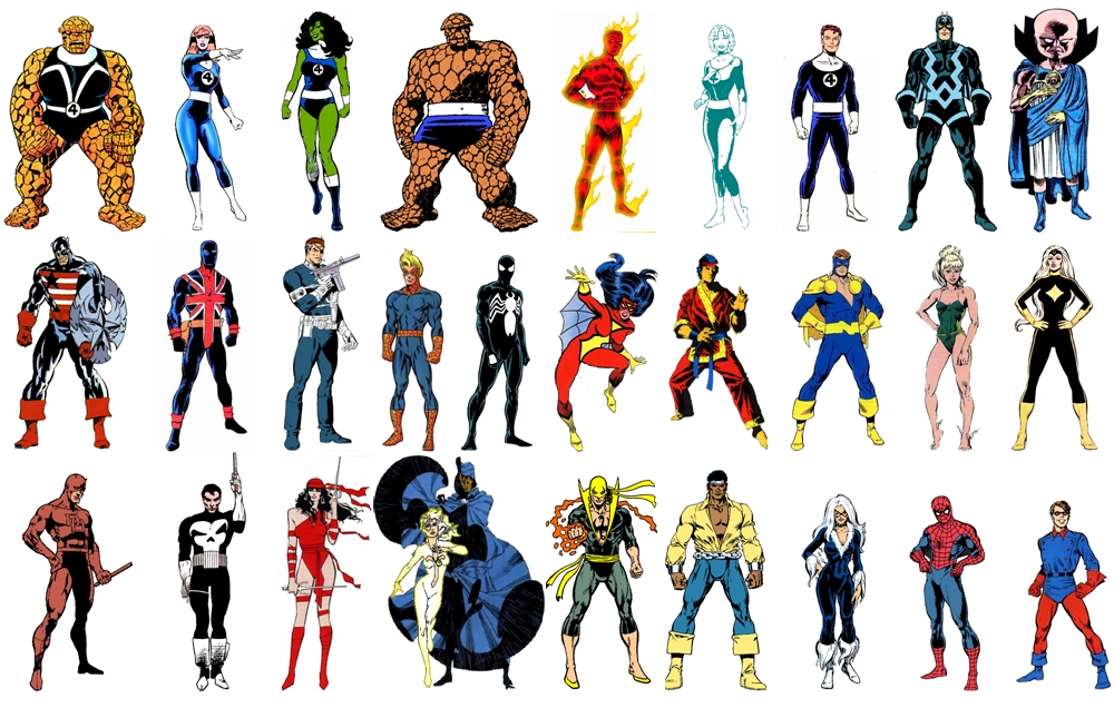 Marc Gadelha Desenhos: HERÓIS DE PAPEL: Grandes Heróis Marvel