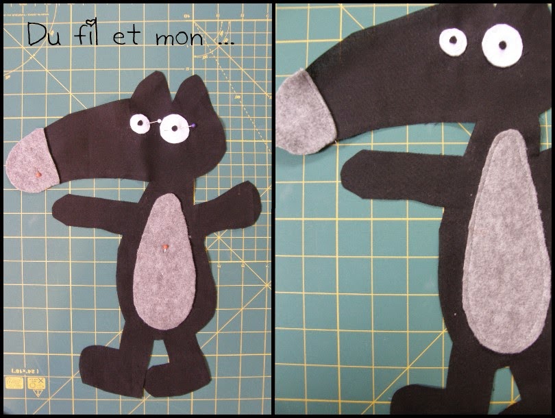 Du fil et mon...: Tuto : Le loup qui voulait changer de couleur