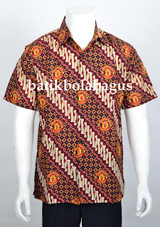 Batik Bola Bagus: Kemeja Batik Bola Manchester United MU 3