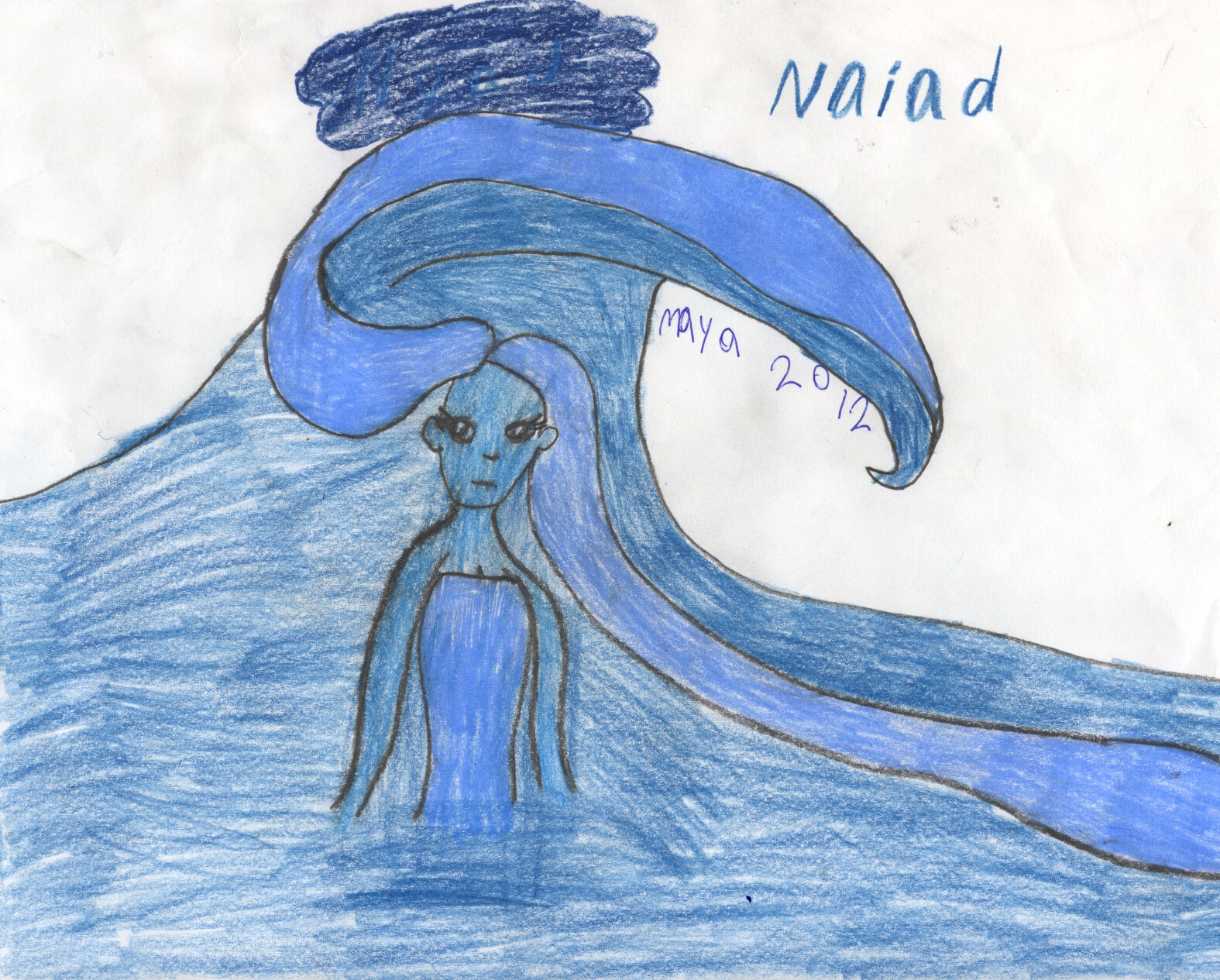 Art by Maya Stacia: Mythical Creatures: Mermaid, Dryad, Naiad, Fairy