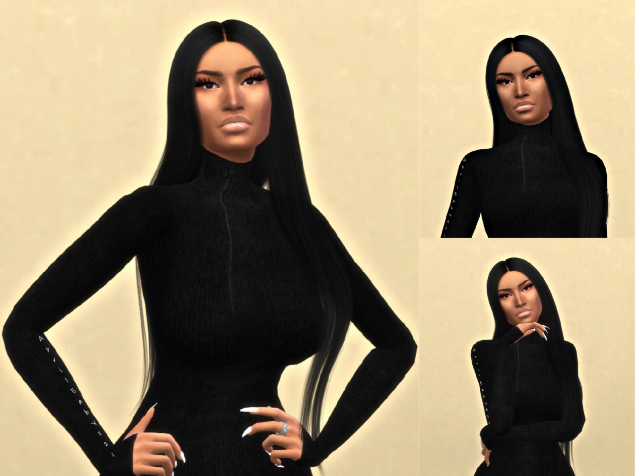 The Black Simmer: Nicki Minaj sim download by April Baby