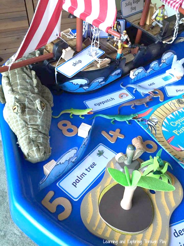 Learning and Exploring Through Play: Pirate Themed Tuff Tray
