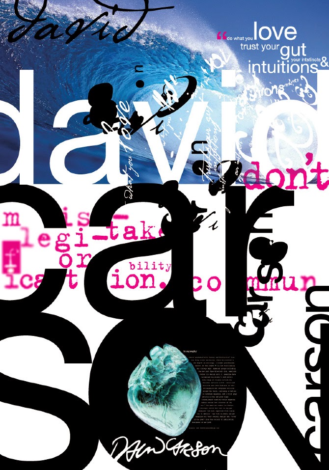 Ian's WA Design 2 Blog: David Carson Research