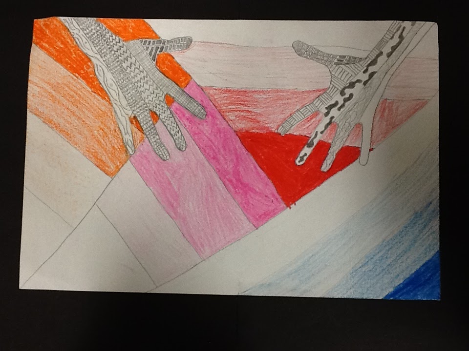 C.I.C.S. Bucktown Art: Textured hands