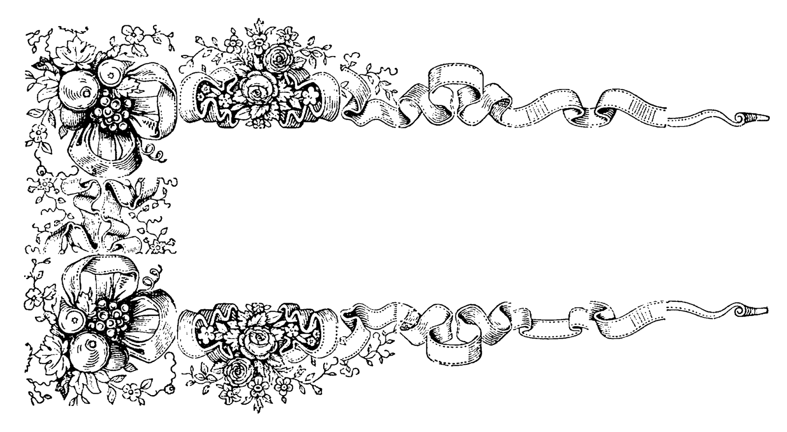 Digital Stamp Design: Decorative Label Frame Designs Printable Blank ...