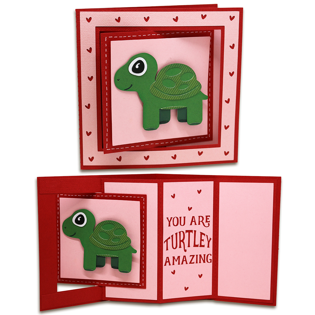 Valentine's Day Window Lever Cards | Bits of Paper