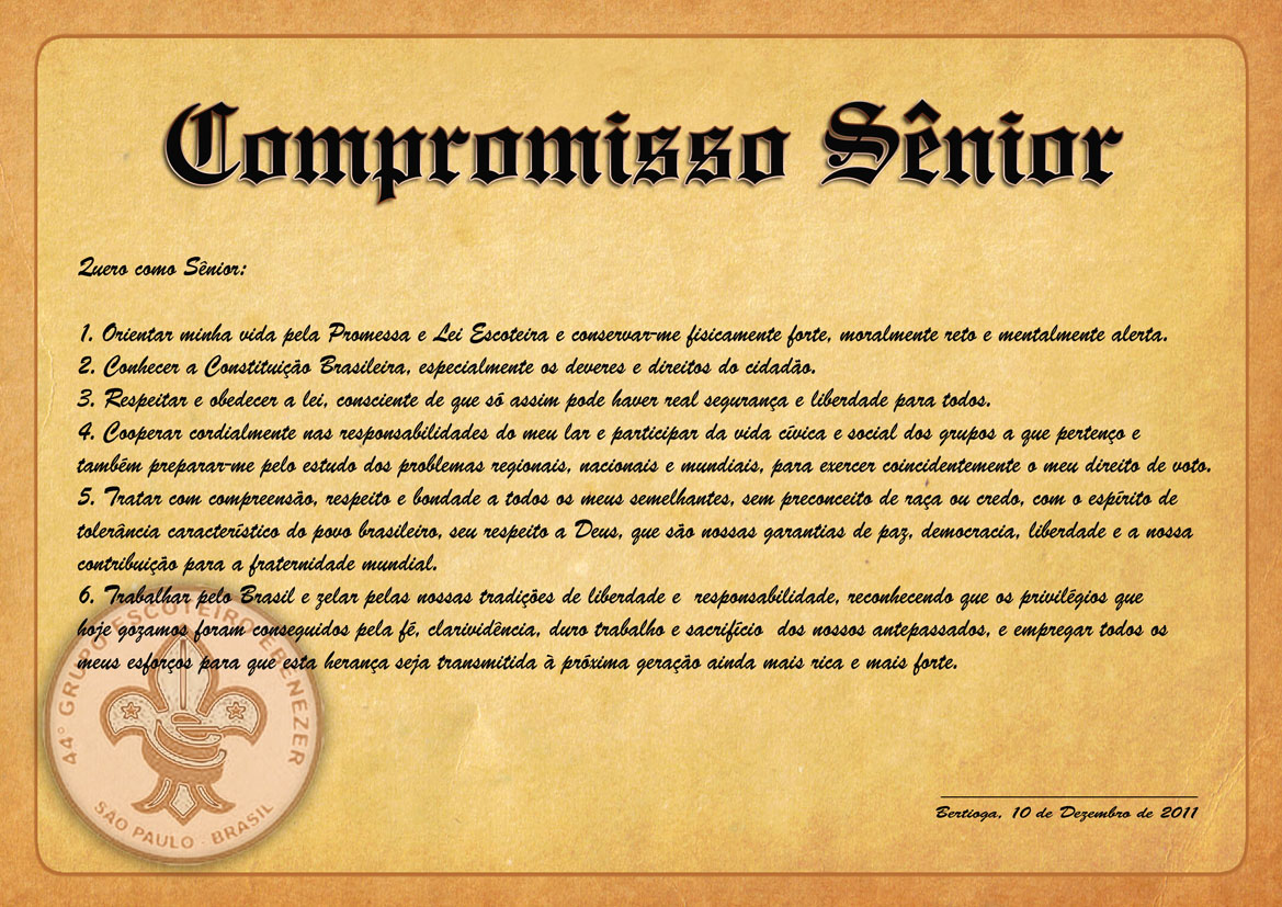 Compromisso Sênior - 10 Dezembro - Bertioga | Blog do 44