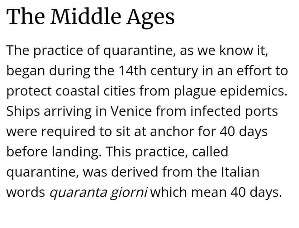 Terrierman's Daily Dose: The Bubonic Plague Origins of Quarantine