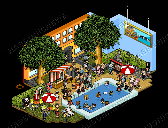 Blog HabbonicNews: PESQUISA DE OPINIÃO NA PISCINA DO HABBO HOTEL