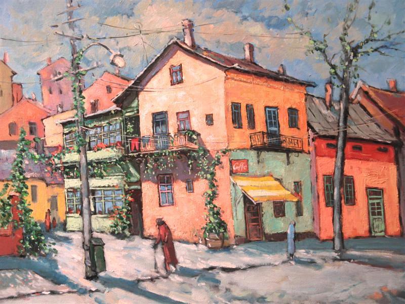 David Croitor, 1958 | Old street of Bucharest | Tutt'Art@ | Pittura ...
