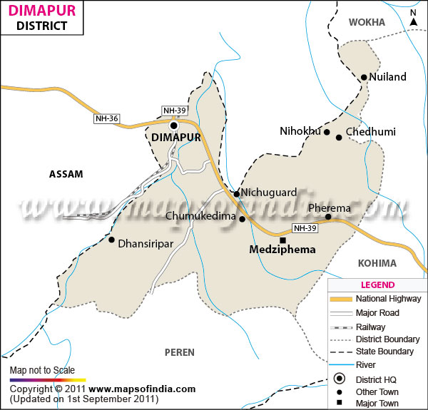 Humans of Dimapur : Dimapur District Map