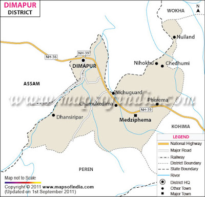 Humans of Dimapur : Dimapur District Map