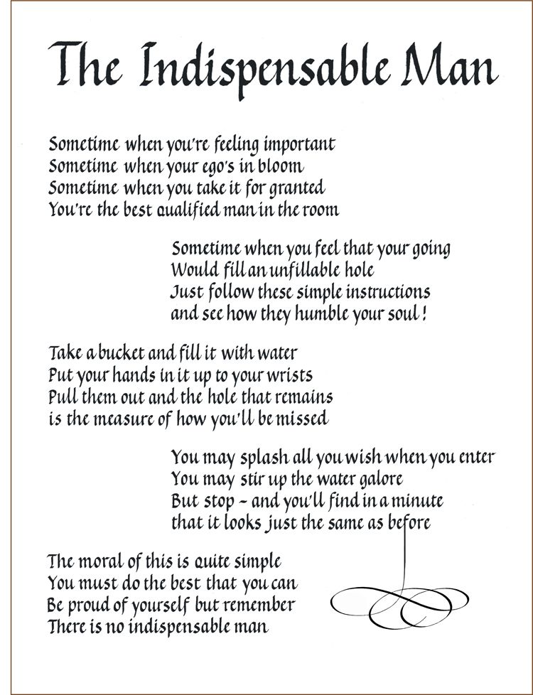 Snafu There Is No Indispensable Man Via Art Of Manliness