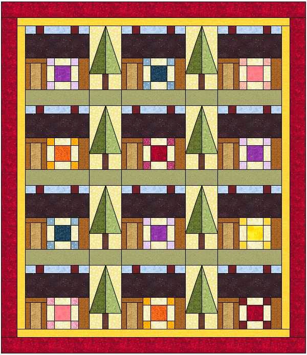 Quilt and Sew Forever: Free Instructions for my Quilt Neighbors Lap Quilt