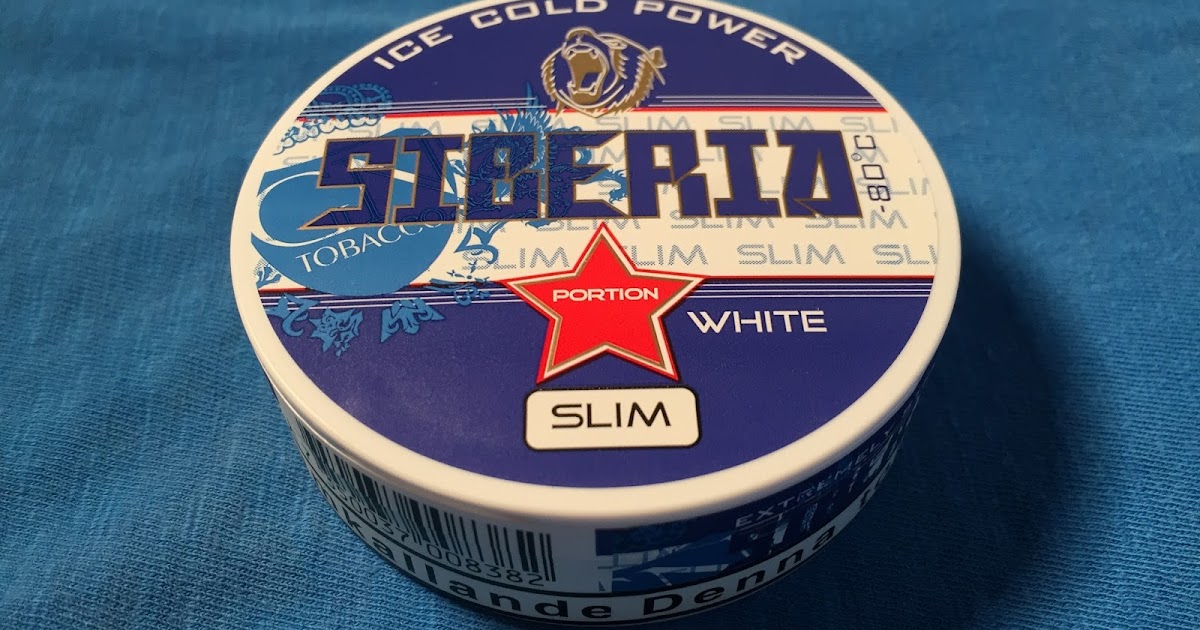 Siberia (Blue) Slim White Portion - Review. 19 January 2017.